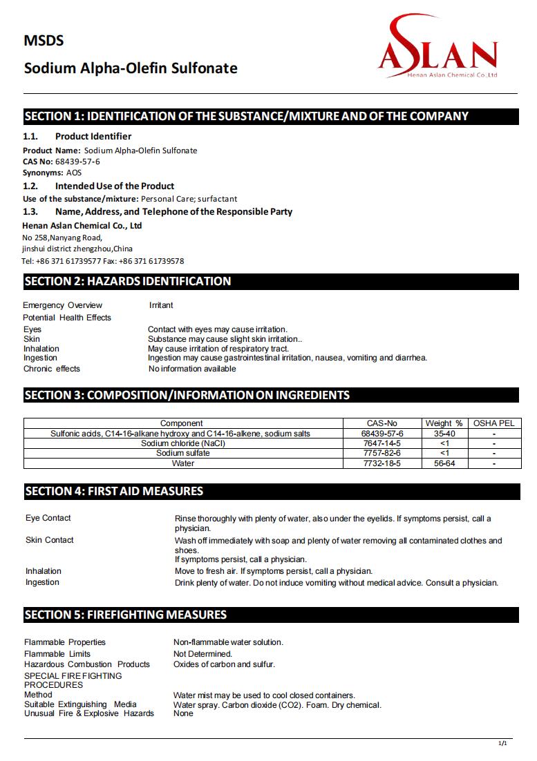 Products > Alpha Olefin Sulfonate_Aslan-Manufacturing Surfactants.